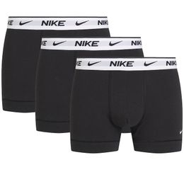 Nike Underwear Herren NIKE Underwear Trunk &raquo;TRUNK 3PK&laquo; Packung, 3er, 3 Stk. mit Logo-Elastikbund schwarz-wei&szlig; M (48), 3 Stk.