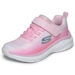 Sneaker Skechers "BOUNDLESS", M&auml;dchen, Gr. 30, hellrosa, multi, Lederimitat, Textil, gl&auml;nzend, Schuhe Sneaker, Schn&uuml;rschuh mit Farbverlauf, Gr&ouml;&szlig;enschablone zum Download