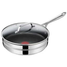 Tefal Schmorpfanne Jamie Oliver Cook Smart, Chrom, Metall, backofengeeignet,backofengeeignet, besonders hoher Rand, antihaftbeschichtet, Kochen, Pfannen, Bratpfannen