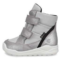 Ecco Jungen Klettstiefel &raquo;Urban Mini&laquo; Winterboots, Winterstiefel, Stiefelette mit GORE-TEX silber 28