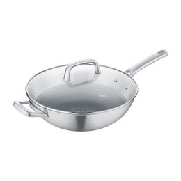Berndes WOK Tricion Resist b.nature, poliert, Metall, 5.7 L, rund, backofengeeignet, PTFE-frei, Kochen, Pfannen, Woks
