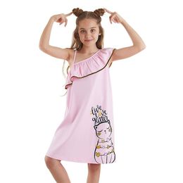 Denokids Kleid "Romantic Cat" in Rosa - 67% | Gr&ouml;&szlig;e 116 | Kinderkleider