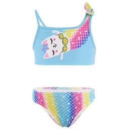 Denokids Bikini "Sea Cat" in Hellblau - 71% | Gr&ouml;&szlig;e 104/110 | Kinder-bademode