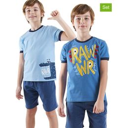Denokids 2er-Set: Shirts in Blau/ Hellblau - 62% | Gr&ouml;&szlig;e 110 | Kinder-oberteile
