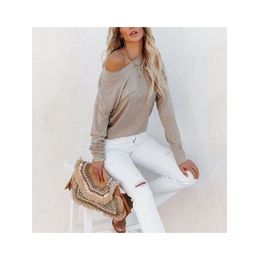 Milan Kiss Sweatshirt in Beige - 60% | Gr&ouml;&szlig;e L | Damen-sweatshirts-jacken
