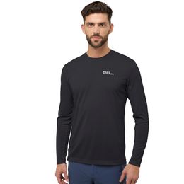 Jack Wolfskin Herren Langarmshirt &raquo;VONNAN LS T M&laquo; schwarz XL (54/56)