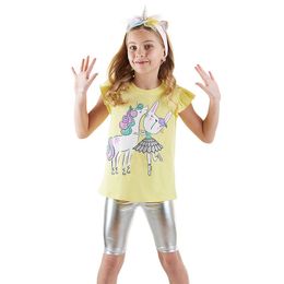 Denokids 2tlg. Outfit in Gelb/ Silber - 64% | Gr&ouml;&szlig;e 122 | Kinder-oberteile