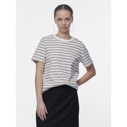Pieces Damen Pieces Kurzarmshirt &raquo;PCRIA SS TEE STRIPES NOOS BC&laquo; L