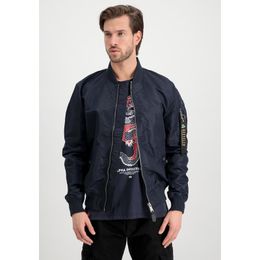 Alpha Industries Herren Bomberjacke &raquo;MA-1 LW Project R&laquo; blau XXL