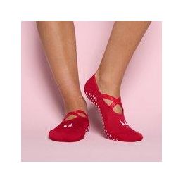 Myprotein MP Valentines Ballett Rutschfeste Socken (2er-Pack) - Rosenrot/Blush - UK 6-8