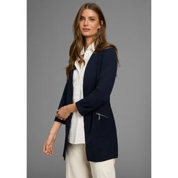 Laura Scott Damen Longblazer mit Rei&szlig;verschl&uuml;ssen blau 40