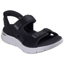 Skechers Herren Sandale &raquo;GO WALK FLEX SANDAL-EASY ENTRY&laquo; Sommerschuh, Sandalette, Slip-In mit atmungsaktiver Goga Mat Sohle schwarz 45