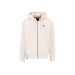 Alpha Industries Herren Hoodie &raquo;Basic Zip Hoodie SL&laquo; wei&szlig; L