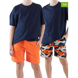 Denokids 2er-Set: Shorts in Orange - 63% | Gr&ouml;&szlig;e 116 | Kinderhosen