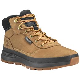 Schn&uuml;rboots Timberland "FIELD TREKKERMID LACE UP SNEAKER", Damen, Gr. 41, gelb (wheat), Leder, Synthetik, Schuhe Schn&uuml;rboots, Winterschuhe, Sneakerboots, Winterboots