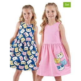 Denokids 2er-Set: Kleider in Rosa/ Bunt - 63% | Gr&ouml;&szlig;e 140 | Kinderkleider