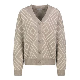 Sublevel Cardigan in Hellgrau/ Creme - 48% | Gr&ouml;&szlig;e L | Damen-pullover-cardigans