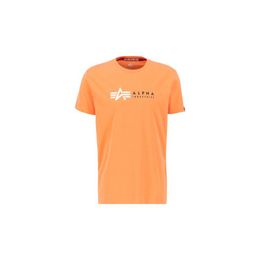 Alpha Industries Herren T-Shirt &raquo;Alpha Label T-Shirt&laquo; orange S