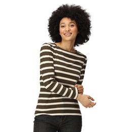 Regatta Longsleeve "Federica" in Khaki - 75% | Gr&ouml;&szlig;e 34 | Damen-tops
