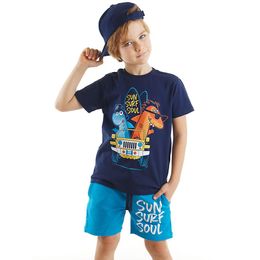 Denokids 2tlg. Outfit "Shark Surf" in Dunkelblau/ Hellblau - 66% | Gr&ouml;&szlig;e 122 | Kinder-oberteile