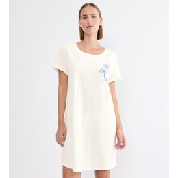 Triumph Damen Nachthemd &raquo;Nightdresses NDK X&laquo; Ohne Taschen weich, atmungsaktiv, gerippter Rundhalsausschnitt, Kurzarm 38, N-Gr