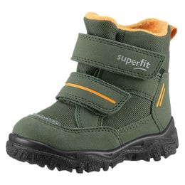 Winterboots Superfit "HUSKY1 WMS: mittel", M&auml;dchen, Gr. 29, gr&uuml;n (khaki, orange), Textil, Schuhe Winterboots, Snowboots mit wasserdichtem GORE TEX, Gr&ouml;&szlig;enschablone zum Download