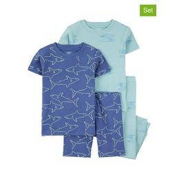 Carter's carter's 2er-Set: Pyjamas in Blau/ T&uuml;rkis - 22% | Gr&ouml;&szlig;e 104 | Kinder-waesche