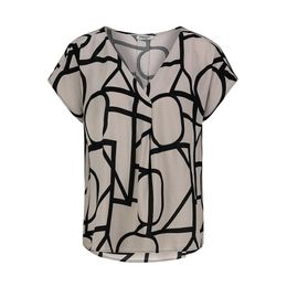 Sublevel Bluse in Taupe/ Schwarz - 52% | Gr&ouml;&szlig;e L | Damen-blusen