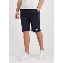 Sweatshorts Alpha Industries "Basic Short SL", Herren, Gr. S, Normalgr&ouml;&szlig;en, blau (rep.blau), Obermaterial: 80% Baumwolle, 20% Polyester, Hosen Sweatshorts