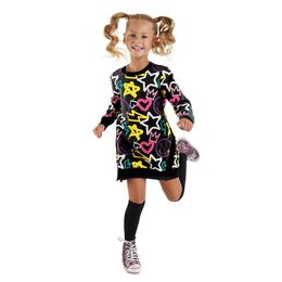 Denokids Kleid "Street Style" in Schwarz - 60% | Gr&ouml;&szlig;e 140 | Kinderkleider