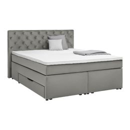 Boxspringbett Chester Grau ca. 180x200cm