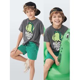 Denokids 2tlg. Outfit in Grau/ Gr&uuml;n - 60% | Gr&ouml;&szlig;e 110 | Kinder-oberteile