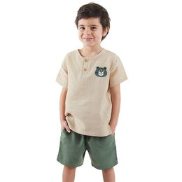 Denokids 2tlg. Outfit in Beige/ Khaki - 70% | Gr&ouml;&szlig;e 104 | Kinder-oberteile