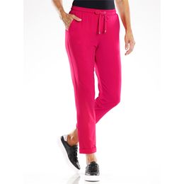 7/8-Hose Heine, Damen, Gr. 42, Normalgr&ouml;&szlig;en, pink, 80% Polyamid, 20% Elasthan, unifarben, 7/8-L&auml;nge, Hosen 7/8-Hose