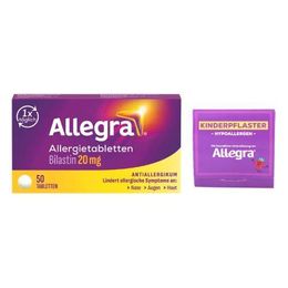 Allegra Allergietabletten 20 mg Tabletten + Kinderpflaster 50 St