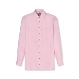 Businesshemd OLYMP "OLYMP Luxor, comfort fit, New Kent", Herren, Gr. 45, Normaler Arm, hellros&eacute;, 100% Baumwolle, Hemden