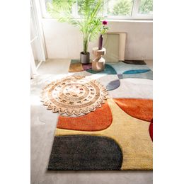 Teppich OTTO HOME "Liva" Gr. 3, bunt (multi), B:120cm H:13mm L:170cm, Kunstfaser, Teppiche, Teppich, Hoch-Tief-Effekt, bunt