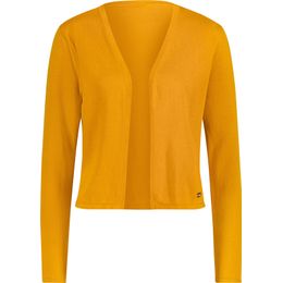CR&Eacute;ATION L Damen Bolero mit langen &Auml;rmeln ocker Gr&ouml;&szlig;e 38