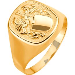 CR&Eacute;ATION L Herren Ring Gelbgold 375 Gr&ouml;&szlig;e 19