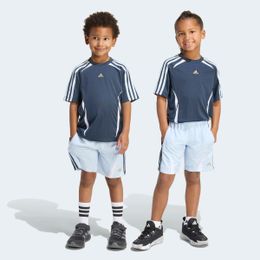 Trainingsanzug adidas originals "TEAMGEIST STS", Jungen, Gr. 104, aurora ink, crystal sky, Obermaterial: 100% Polyester, Sportanz&uuml;ge Trainingsanzug