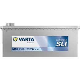 Varta Starterbatterie PROMOTIVE SLI 12 V, 180 Ah, 1000 A 680108100K182 12V 180Ah 1.000A f&uuml;r DAF IVECO MERCEDES-BENZ MAN VOLVO 0035410501 07970211000 A