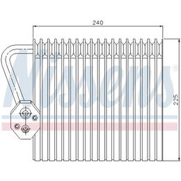 NISSENS Verdampfer, Klimaanlage 92167 mit Rohrleitung f&uuml;r RENAULT 7701207874