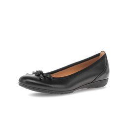 Ballerina Gabor "Sportliche Ballerina", Damen, Gr. 36, schwarz, Schuhe Ballerina