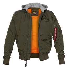 Alpha Industries MA-1 TT Hood Fliegerjacke dark green, Gr&ouml;&szlig;e XL