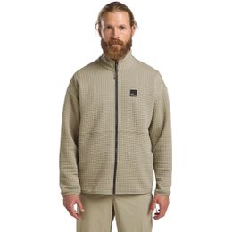 Fleecejacke Jack Wolfskin "MOGARI FZ M", Herren, Gr. S (48), grau (stone), Obermaterial: 95% Polyester, 5% sonstige Fasern. Futter: 100% Polyester, Jacken Fleecejacke