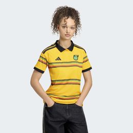 adidas Performance Trikot 'Jamaika 26 x Bob Marley' Damen Gr&ouml;&szlig;e XXXL/4XL gelb / apfel / kirschrot / schwarz