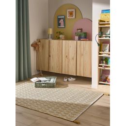Lytte Waschbarer Kinderteppich Elli Gelb 90x130 cm - Waschbarer Teppich f&uuml;r Kinderzimmer