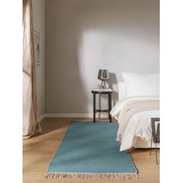 benuta Pop Kurzflor Teppich Liv Hellblau 70x200 cm - Moderner Kurzflor-Teppich f&uuml;r Wohnzimmer