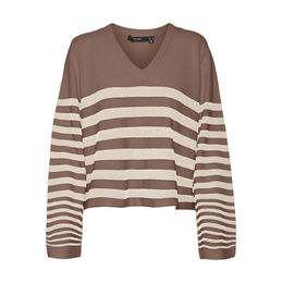 V&eacute;ro Moda Vero Moda Pullover Damen Gr&ouml;&szlig;e XL beige / braun