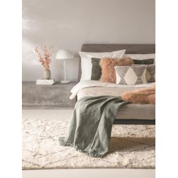 benuta Finest Wollteppich Beppo Beige 80x150 cm - Naturfaserteppich aus Wolle
